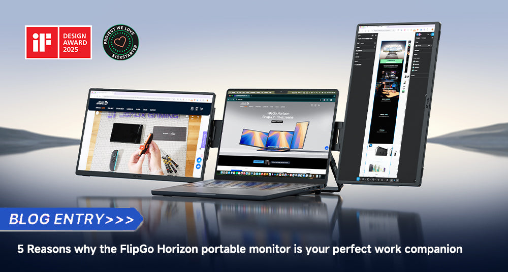 5 Reasons why the FlipGo Horizon portable monitor is your perfect work