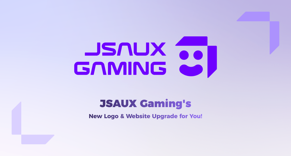 JSAUX Gaming’s New Logo & Website Upgrade for You!