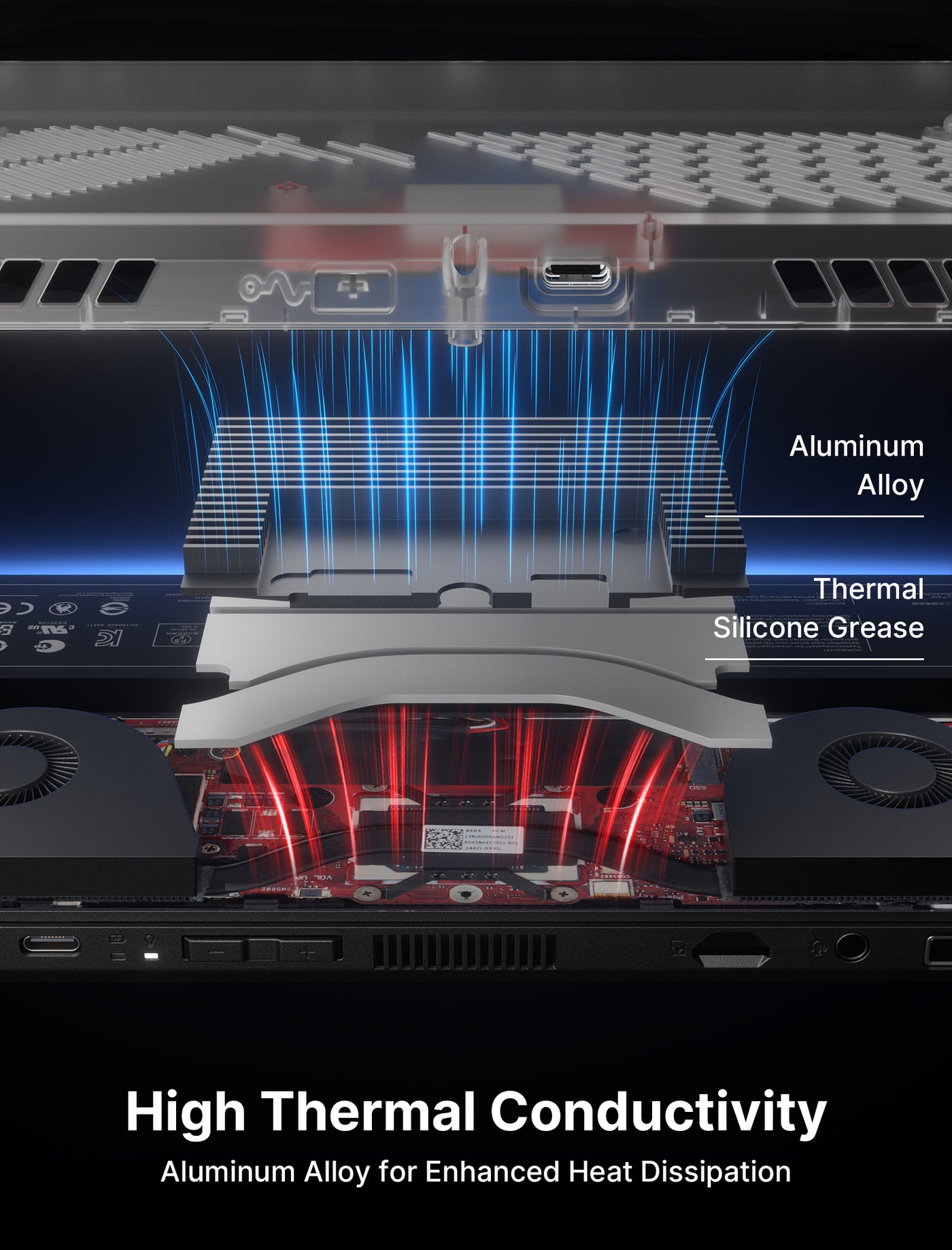 RGB Transparent Back Plate for ROG Ally & ROG Ally X