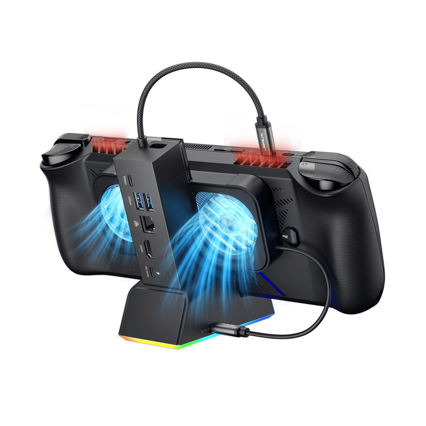 7-in-1 RGB Cooling Docking Station
