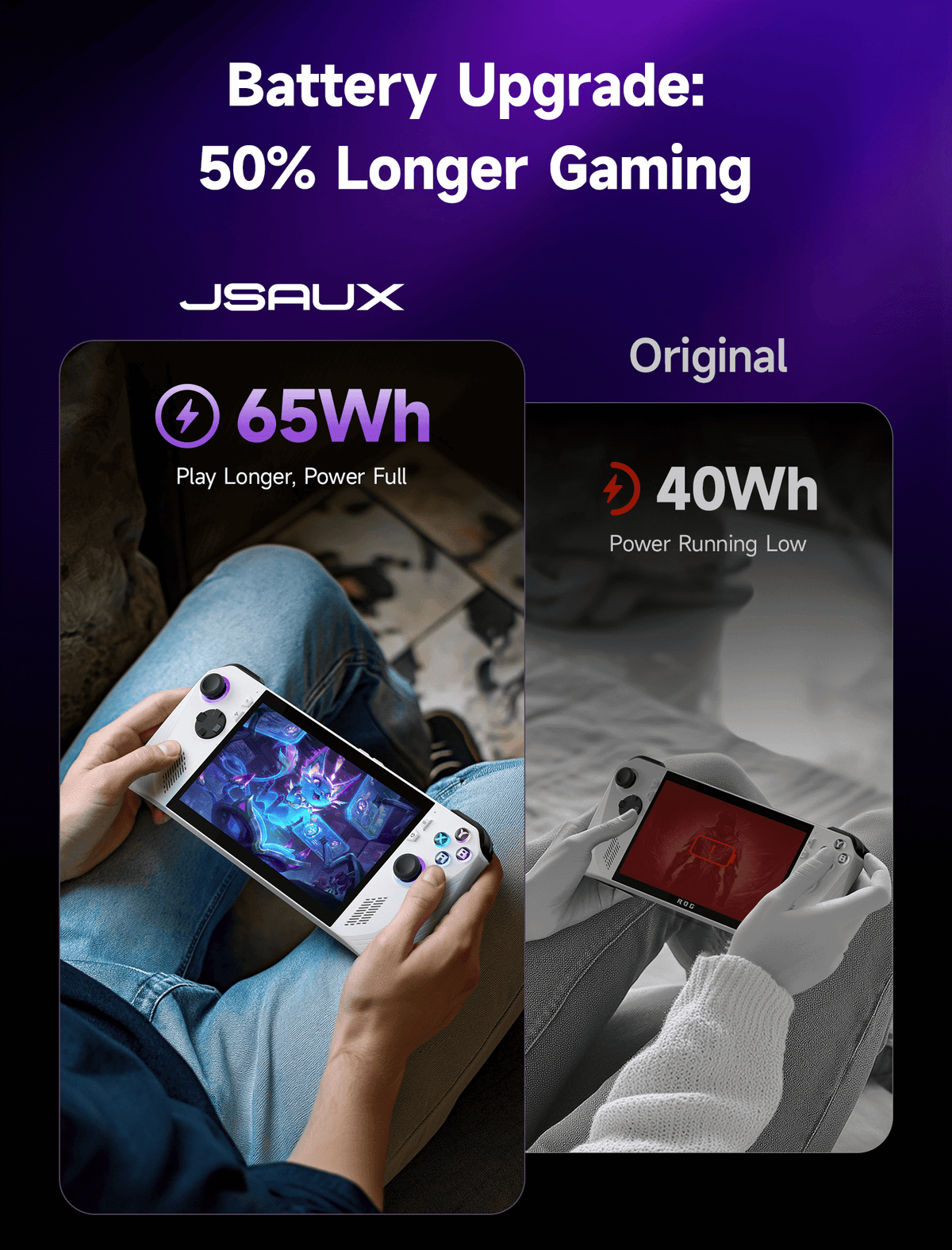 Battery & Thermal Upgrade Kit with Back Plate for ROG Ally