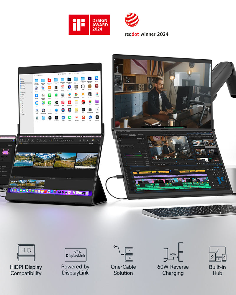 FlipGo Portable Dual Monitor for Boosted Productivity