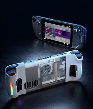 RGB & Vents Transparent Back Plate for Steam Deck LCD & OLED